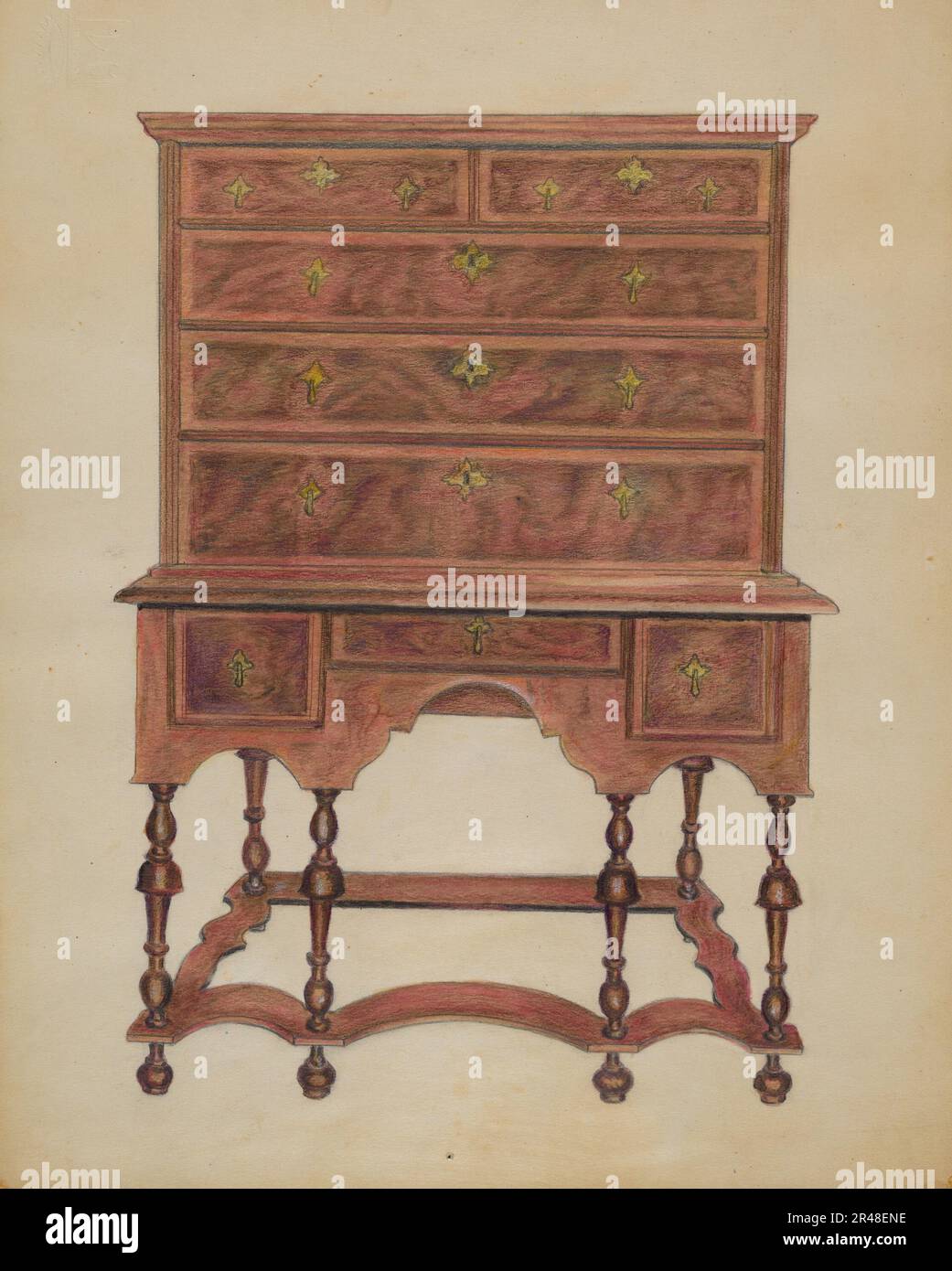 High Chest of Drawers, c. 1936 Stock Photo - Alamy