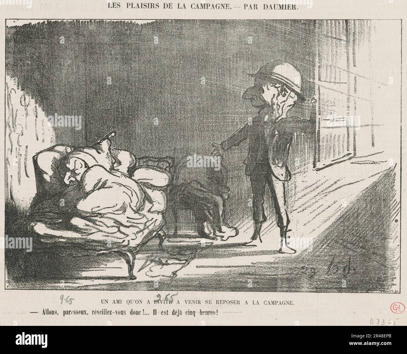 Un ami qu'on a invité ..., 19th century.The Pleasures of the ...