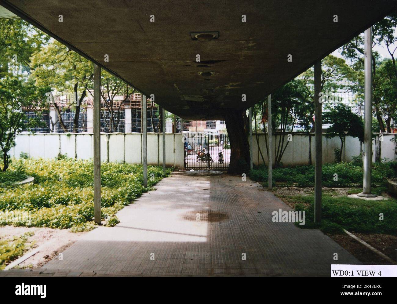 US Embassy Saigon main entrance walkway 1995 Stock Photo - Alamy