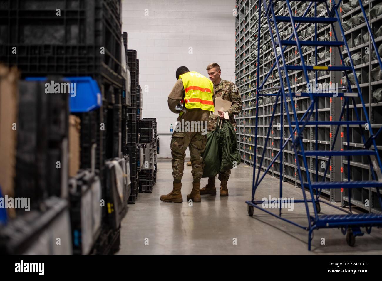 Airmen with the 121st Logistics Readiness Squadron, 121st Air Refueling ...
