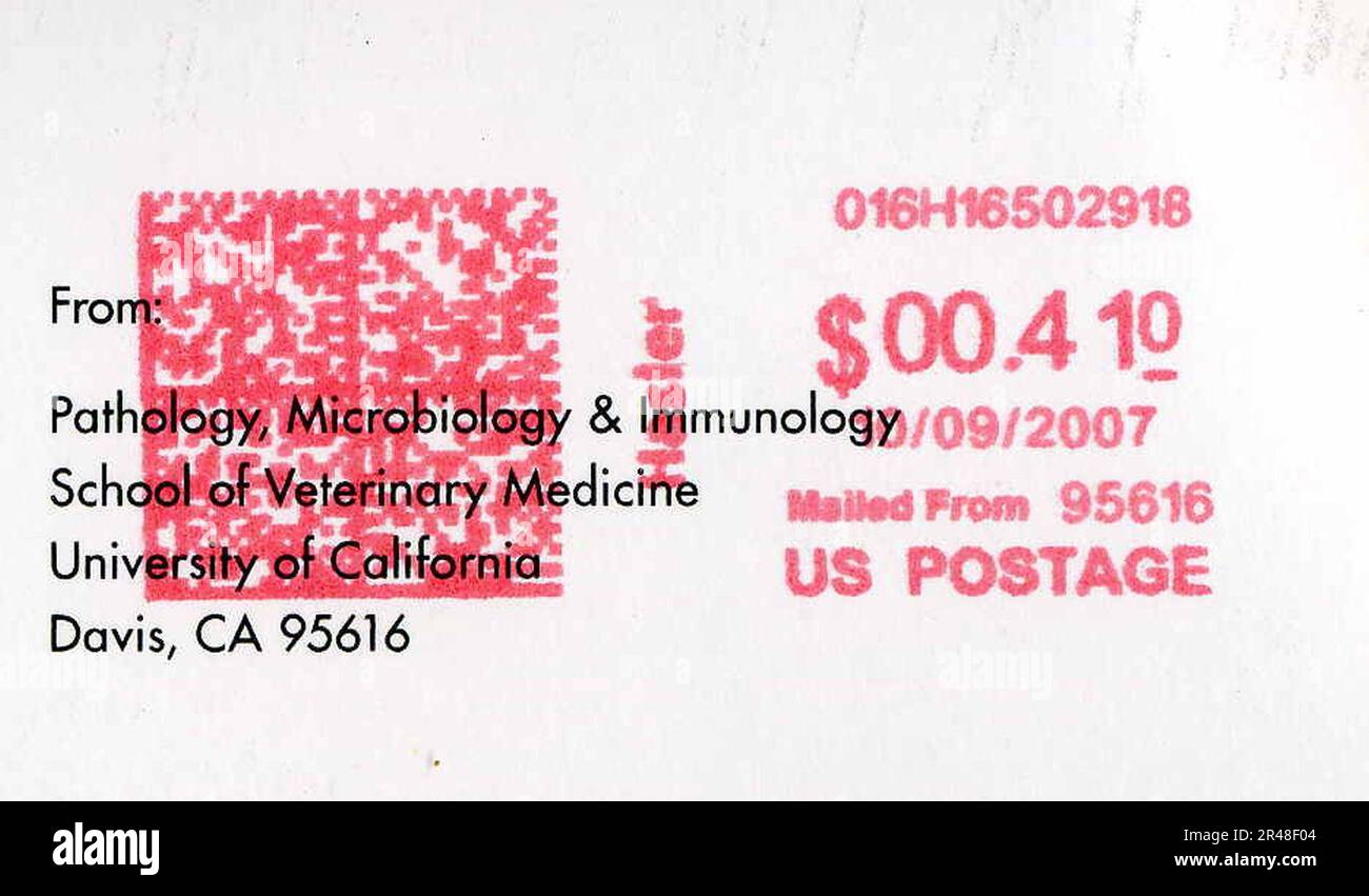 Franking us hi-res stock photography and images - Alamy