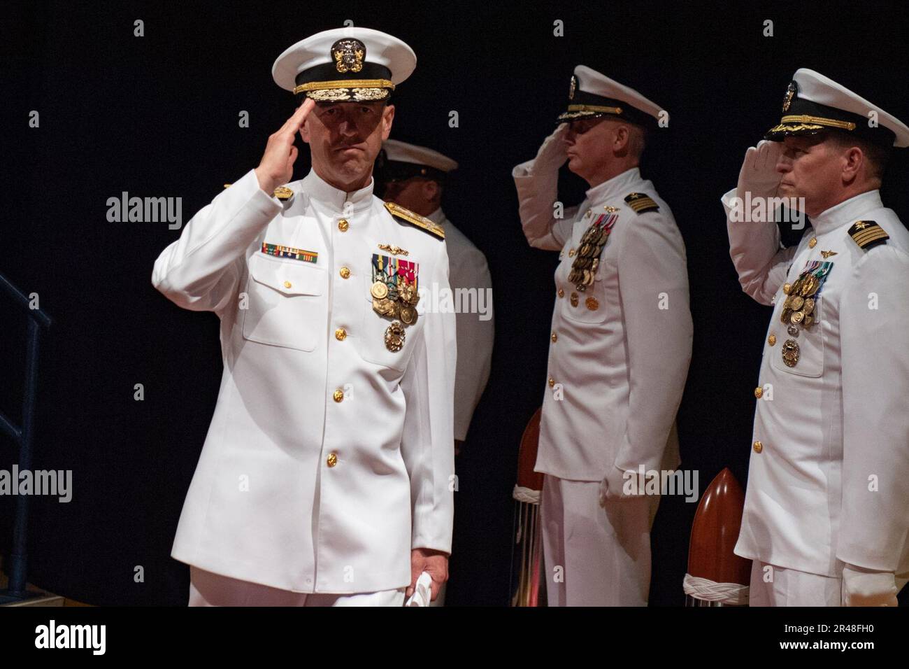 US Naval Academy Change of Command 190726 Stock Photo - Alamy