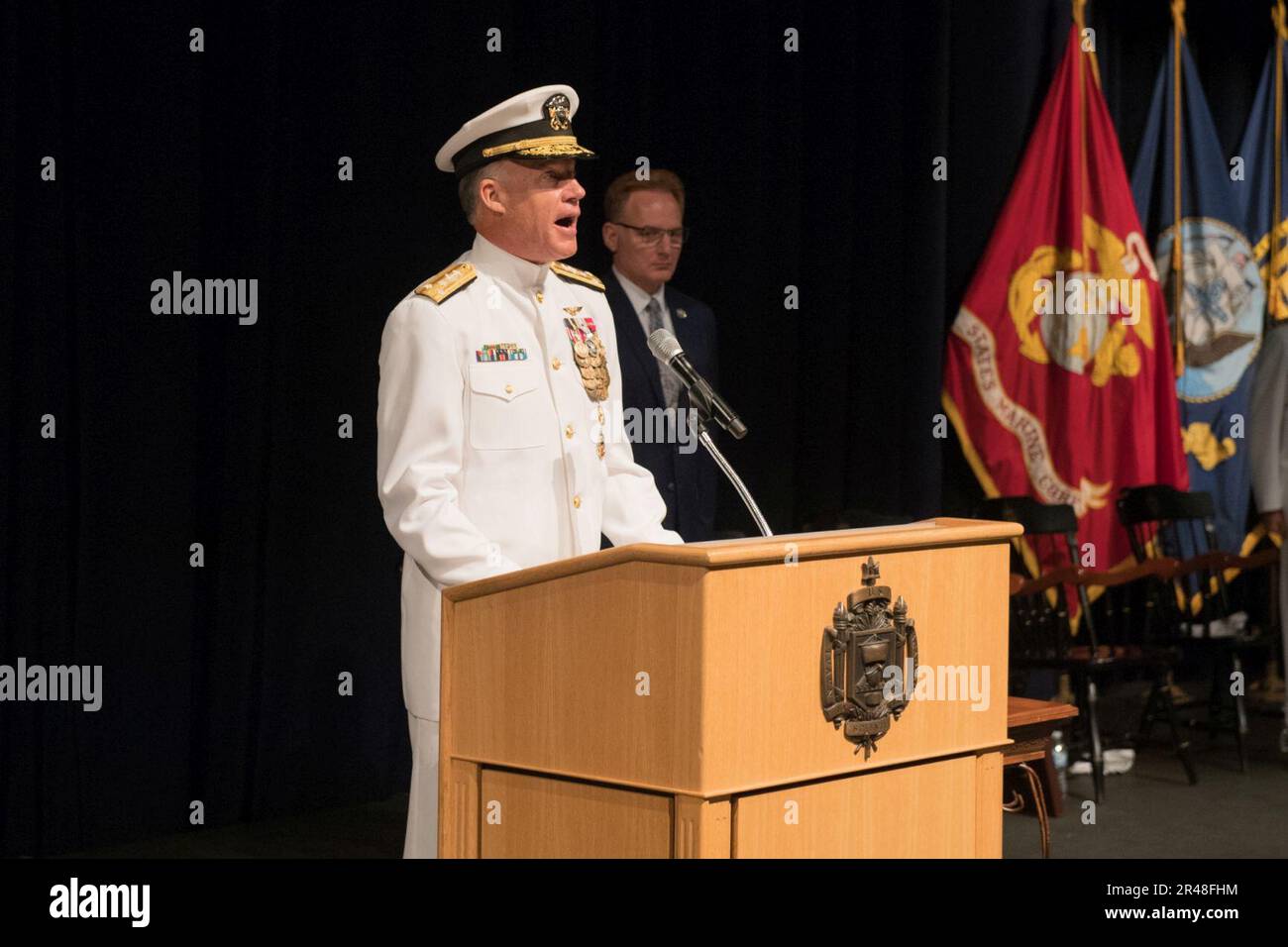 US Naval Academy Change of Command 190726 Stock Photo - Alamy