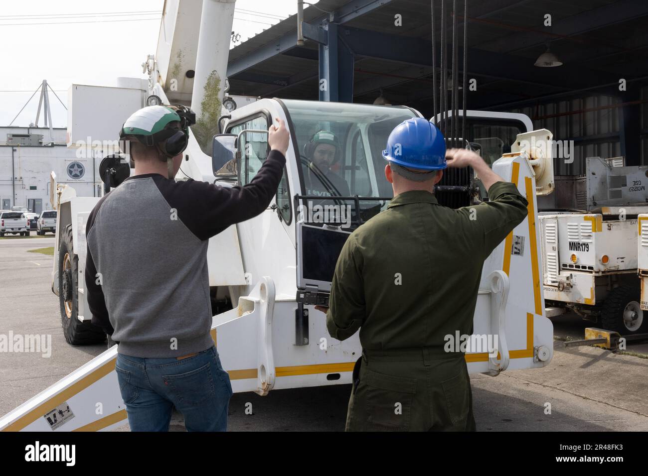 U.S. Marine Corps Sgt. Bryan Garofolo, right, a ground support ...