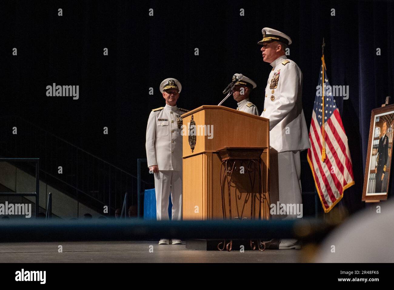 US Naval Academy Change of Command 190726 Stock Photo - Alamy