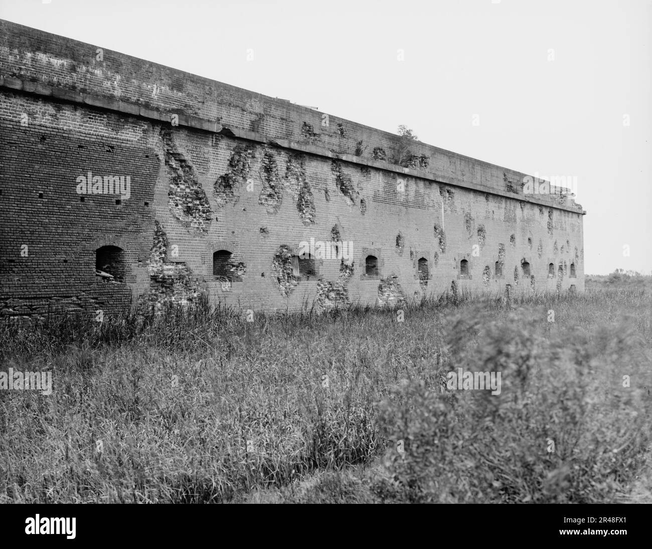 Fort Pulaski battle scars, Savannah, Ga., between 1900 and 1910 Stock ...