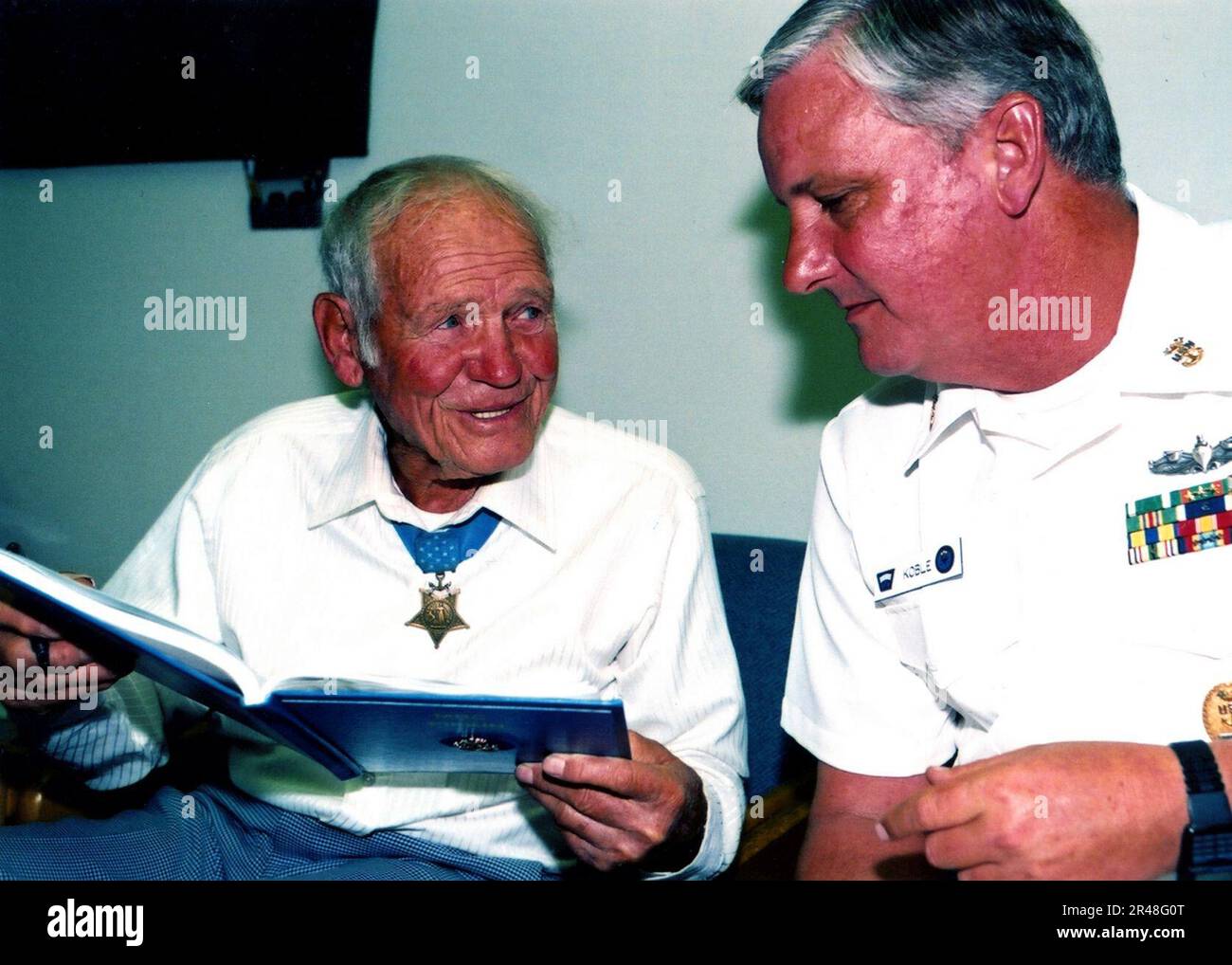 US Navy Retired U.S. Navy Lieutenant John W. Finn - oldest living Medal ...