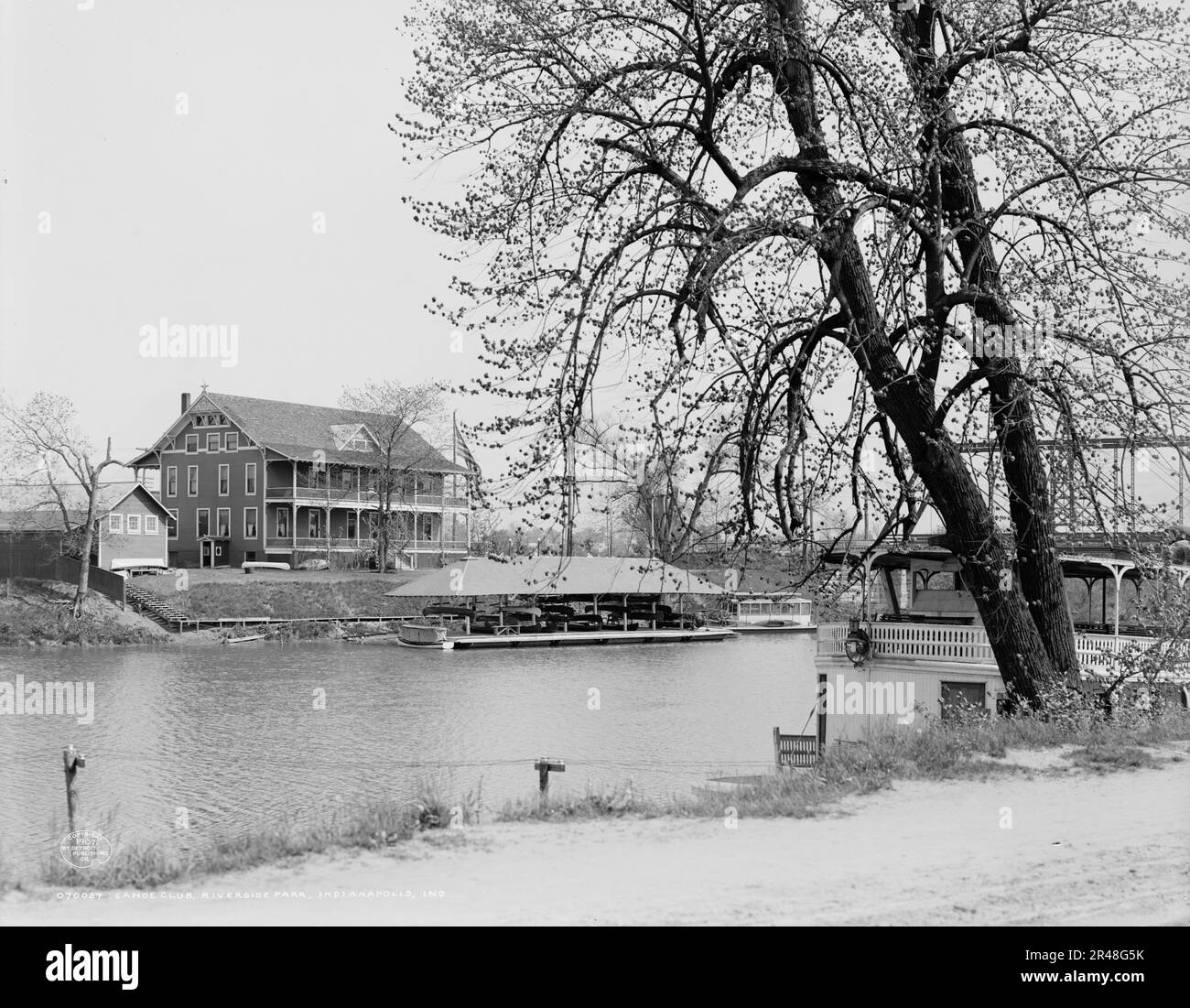 Canoe club, Riverside Park, Indianapolis, Ind., c1907 Stock Photo - Alamy