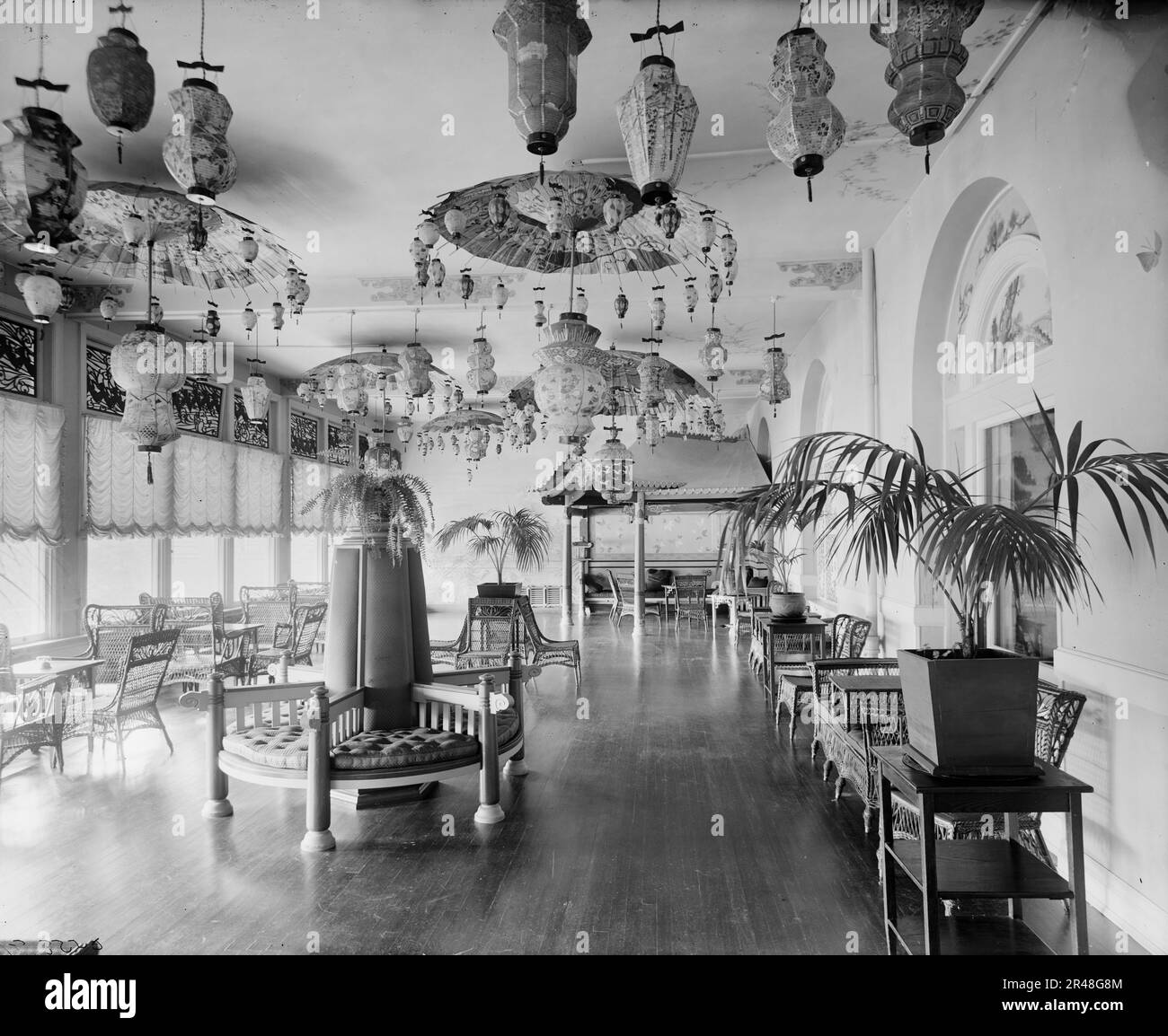 Japanese sun parlor, the Homestead, Hot Springs, Va., between 1900 and ...