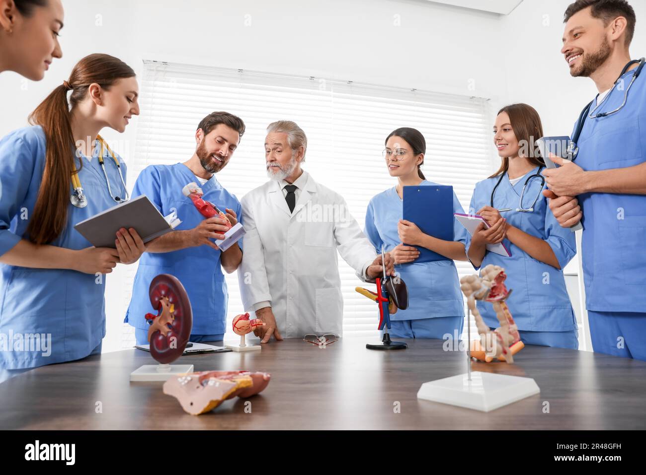 Doctor giving lecture for interns in university Stock Photo - Alamy