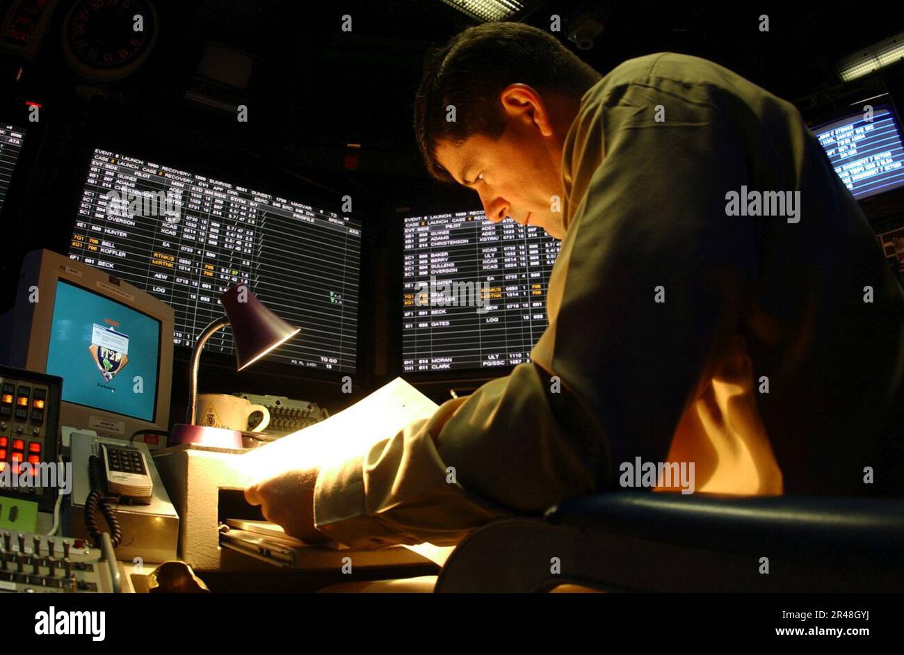 US Navy USS Stennis - CATCC Stock Photo - Alamy