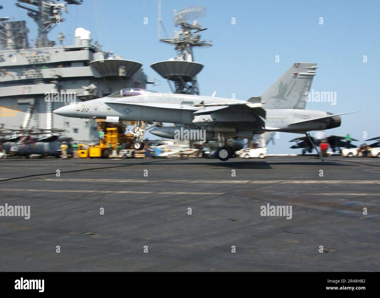 US Navy 10,000th Carrier Landing CVN 71 Deployment Stock Photo - Alamy