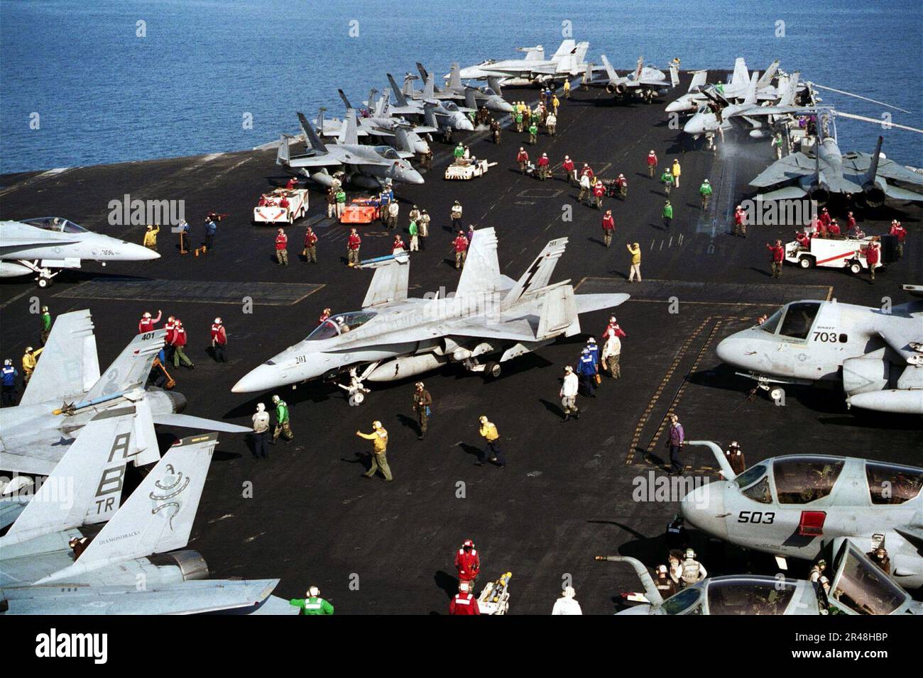US Navy Aircraft aboard USS Theodore Roosevelt (CVN 71 Stock Photo - Alamy