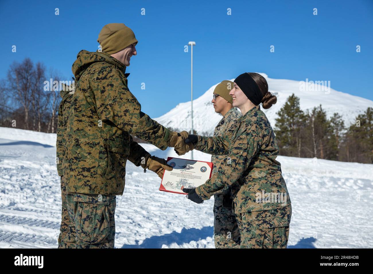 U.S. Navy Petty Officer 3rd Class, Regan Day, a corpsman with Engineer ...