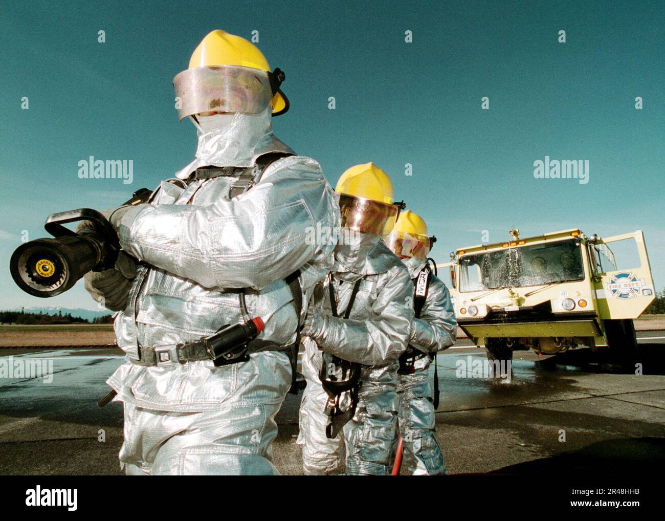 US Navy Firefighting training on NAS Whidbey Island, WA Stock Photo - Alamy