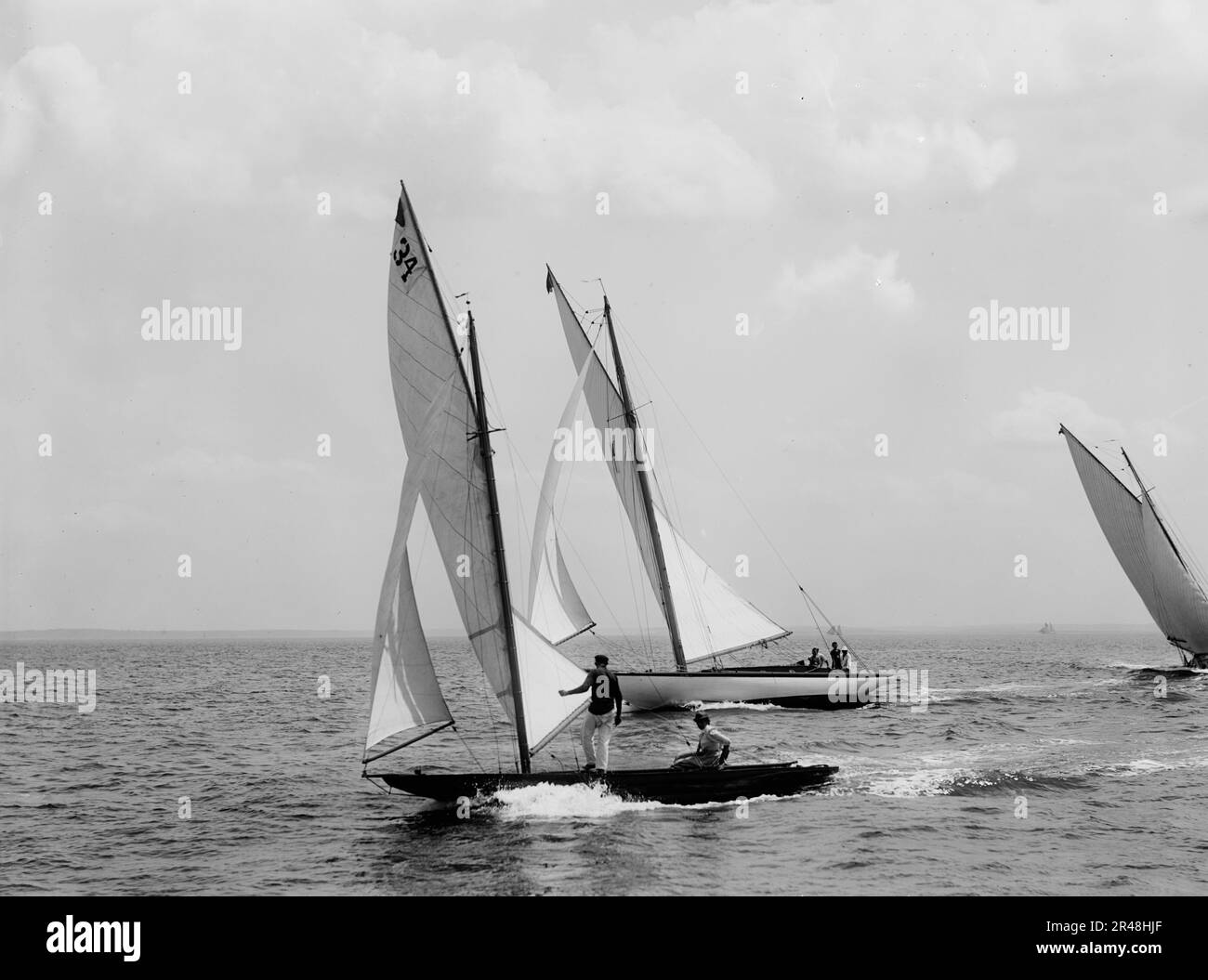Shark and Acushla [II], 1897 July 31 Stock Photo - Alamy