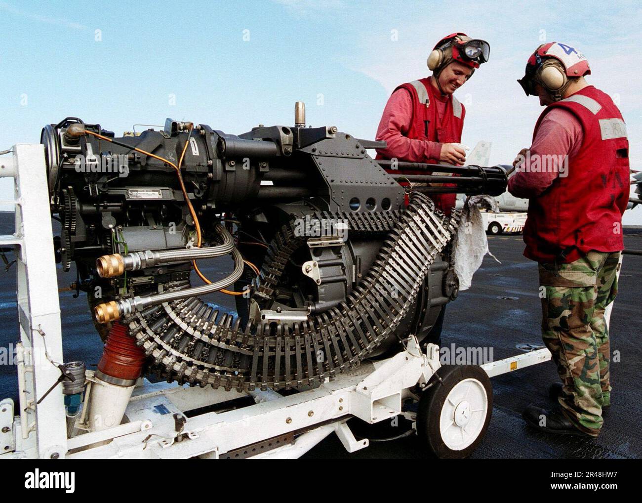 US Navy USS Roosevelt - M61-A1 Machine Gun Stock Photo - Alamy