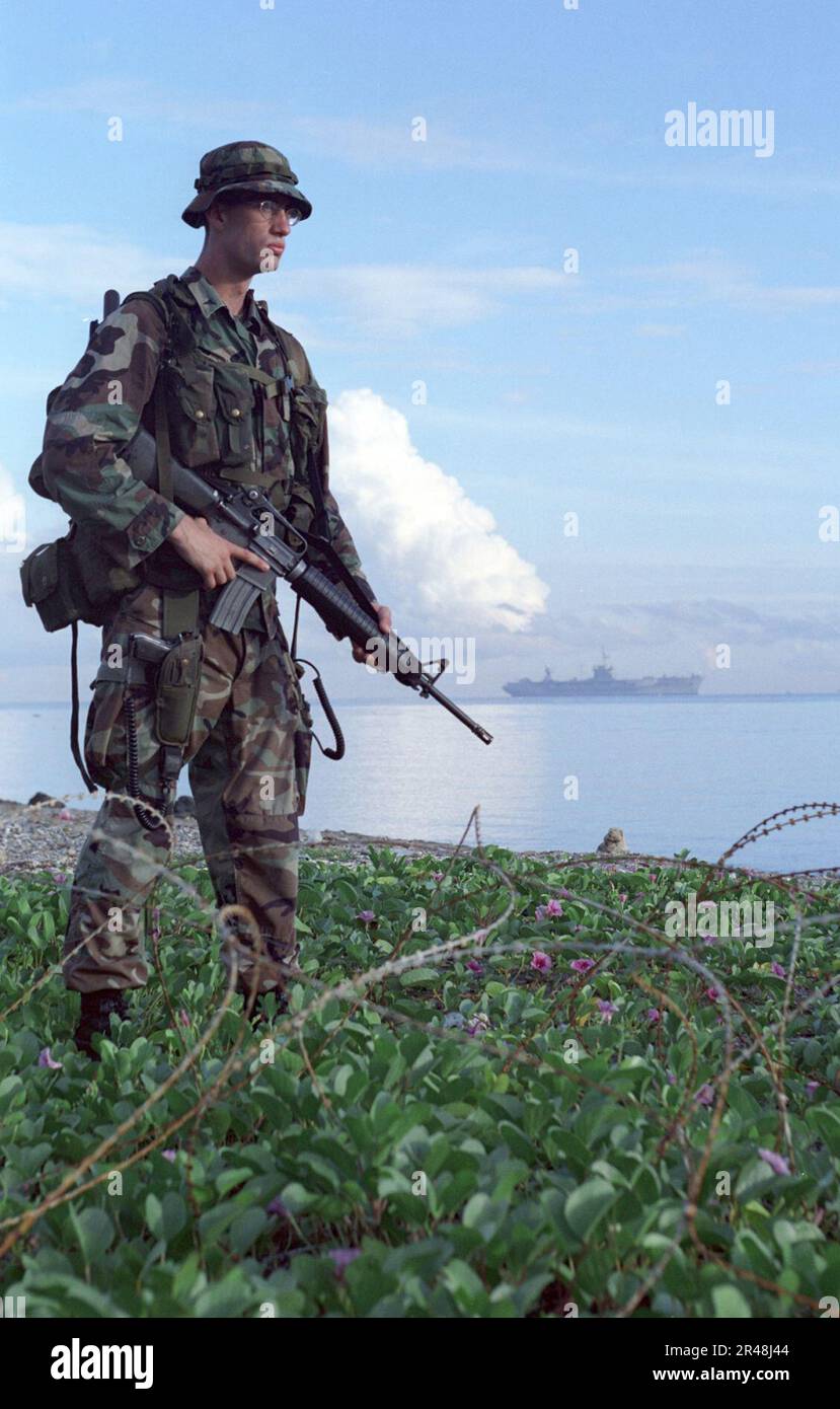 US Navy East Timor - Marine guard Stock Photo - Alamy