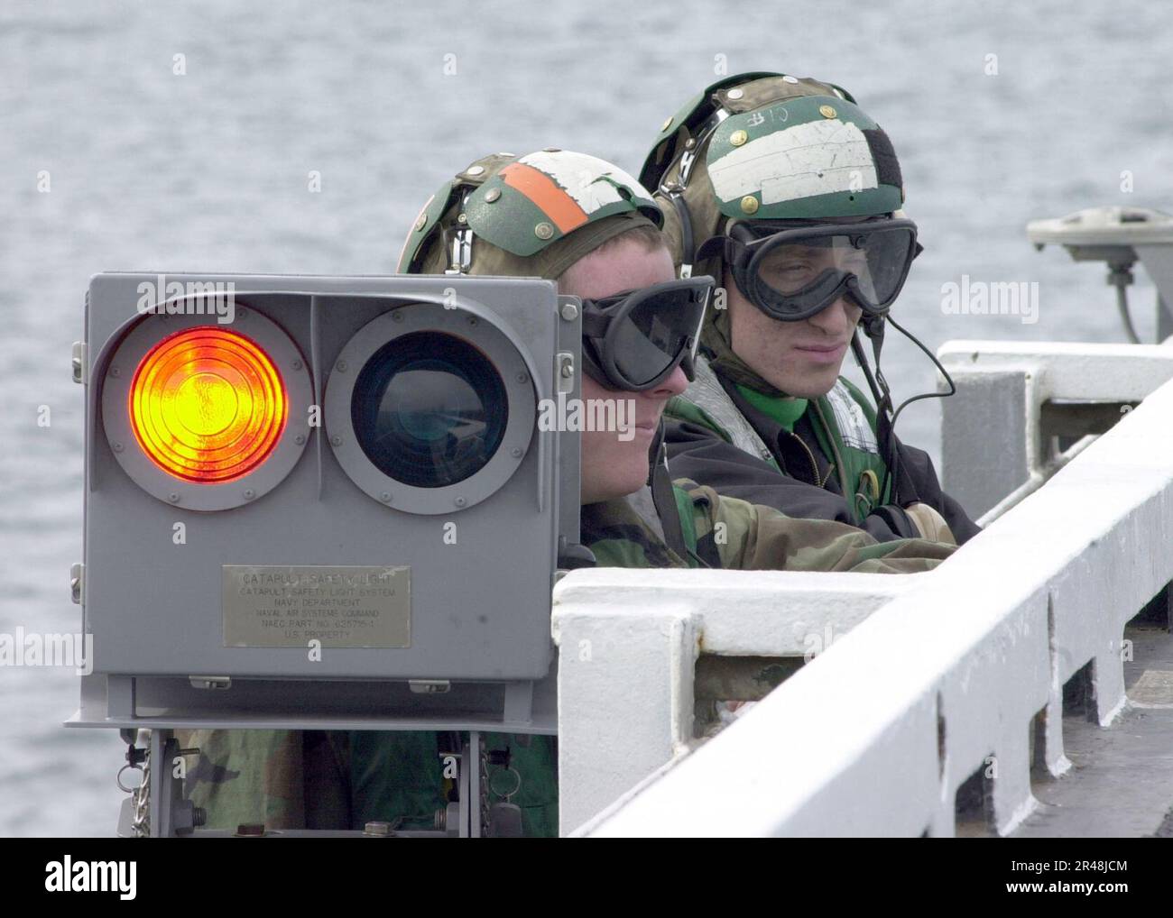 US Navy USS Lincoln - bow safety watch Stock Photo - Alamy
