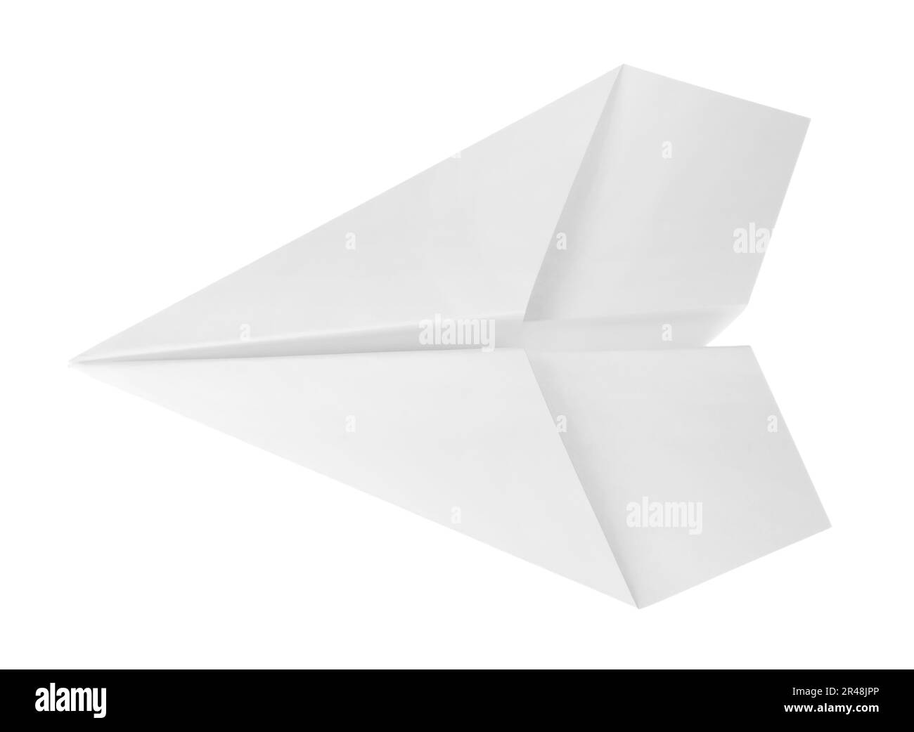 One handmade paper plane isolated on white Stock Photo - Alamy