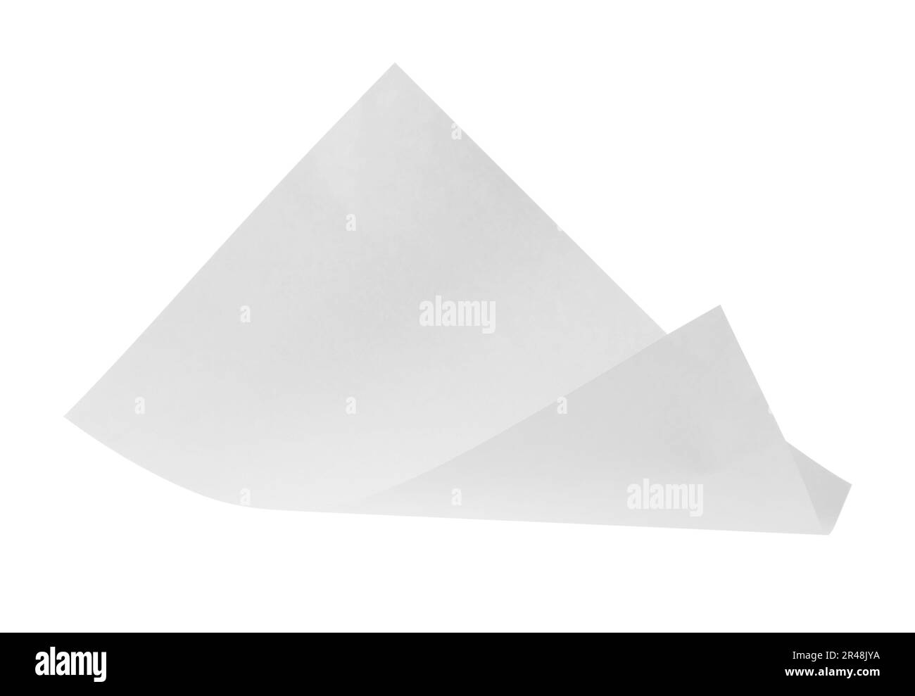 One sheet of paper isolated on white Stock Photo - Alamy