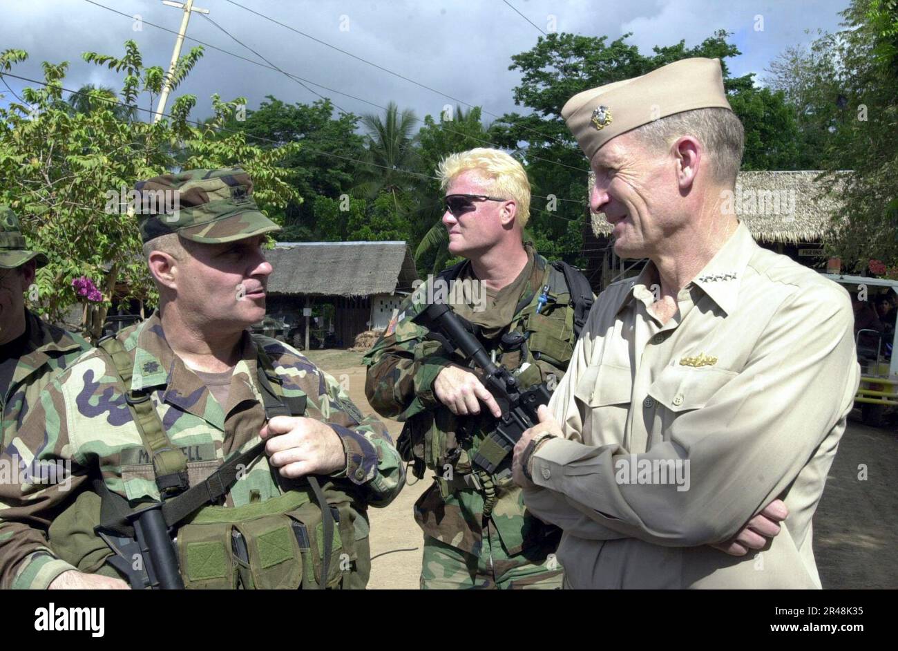 US Navy U.S. CINCPAC tours SPECWAR operations in the Philippines Stock ...