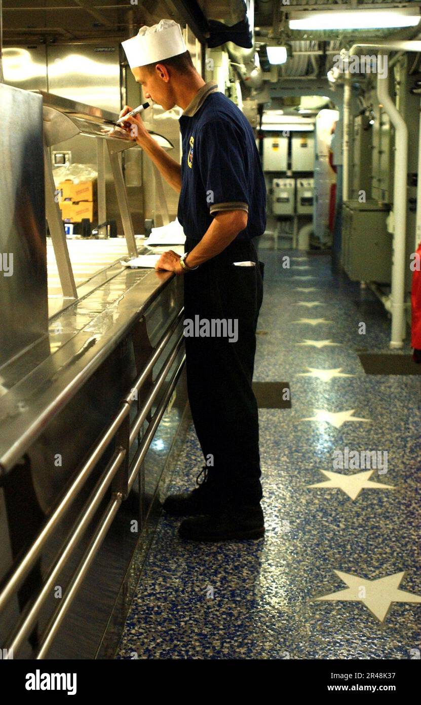 US Navy USS Cole Mess Decks Stock Photo - Alamy