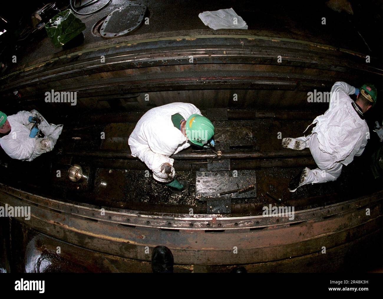 US Navy Shipyard catapult system overhaul Stock Photo - Alamy