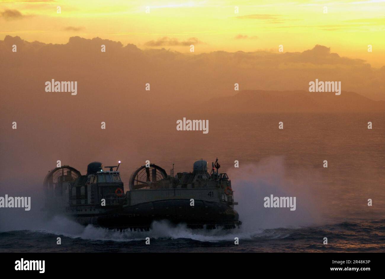US Navy A Landing Craft Air Cushion (LCAC) assigned to Assault Craft ...