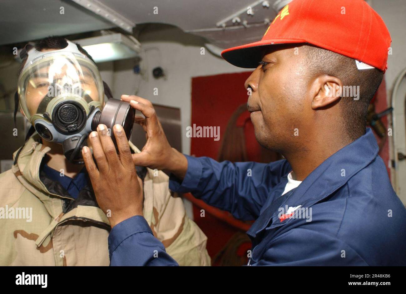 US Navy USS Kitty Hawk - damage control training Stock Photo - Alamy