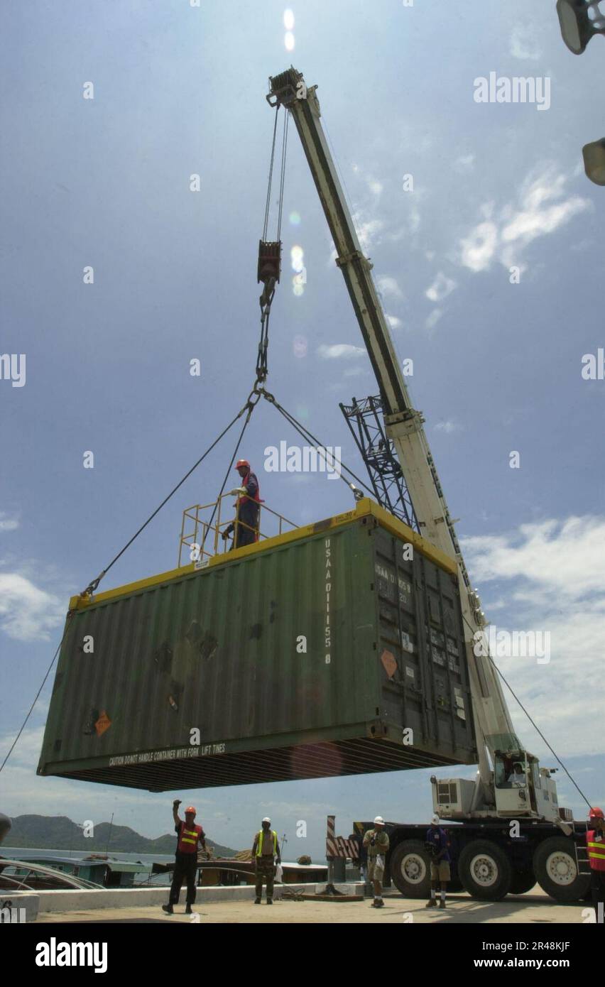 US Navy Thailand - cargo offload Stock Photo - Alamy