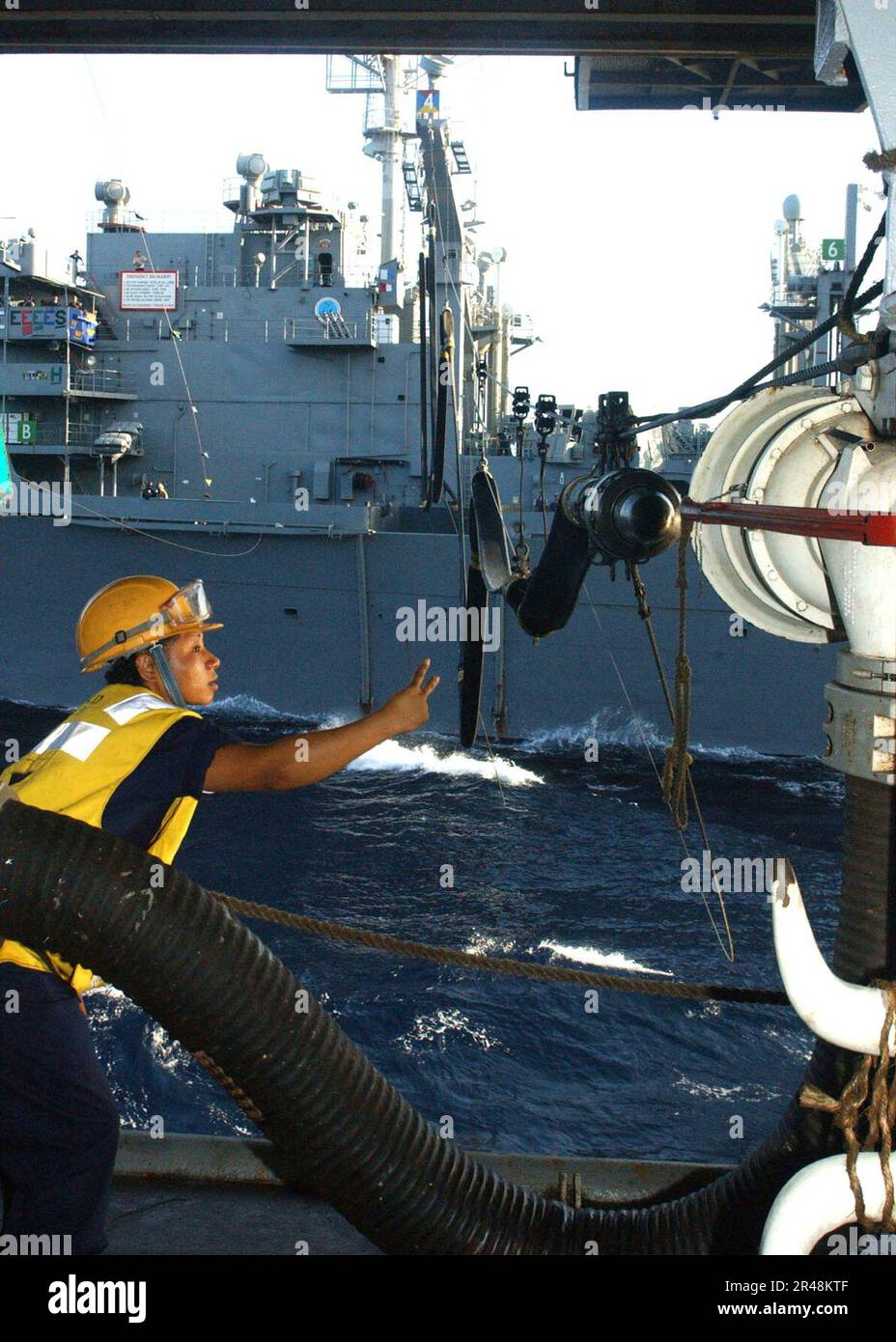 US Navy USS Kennedy - unrep Stock Photo - Alamy