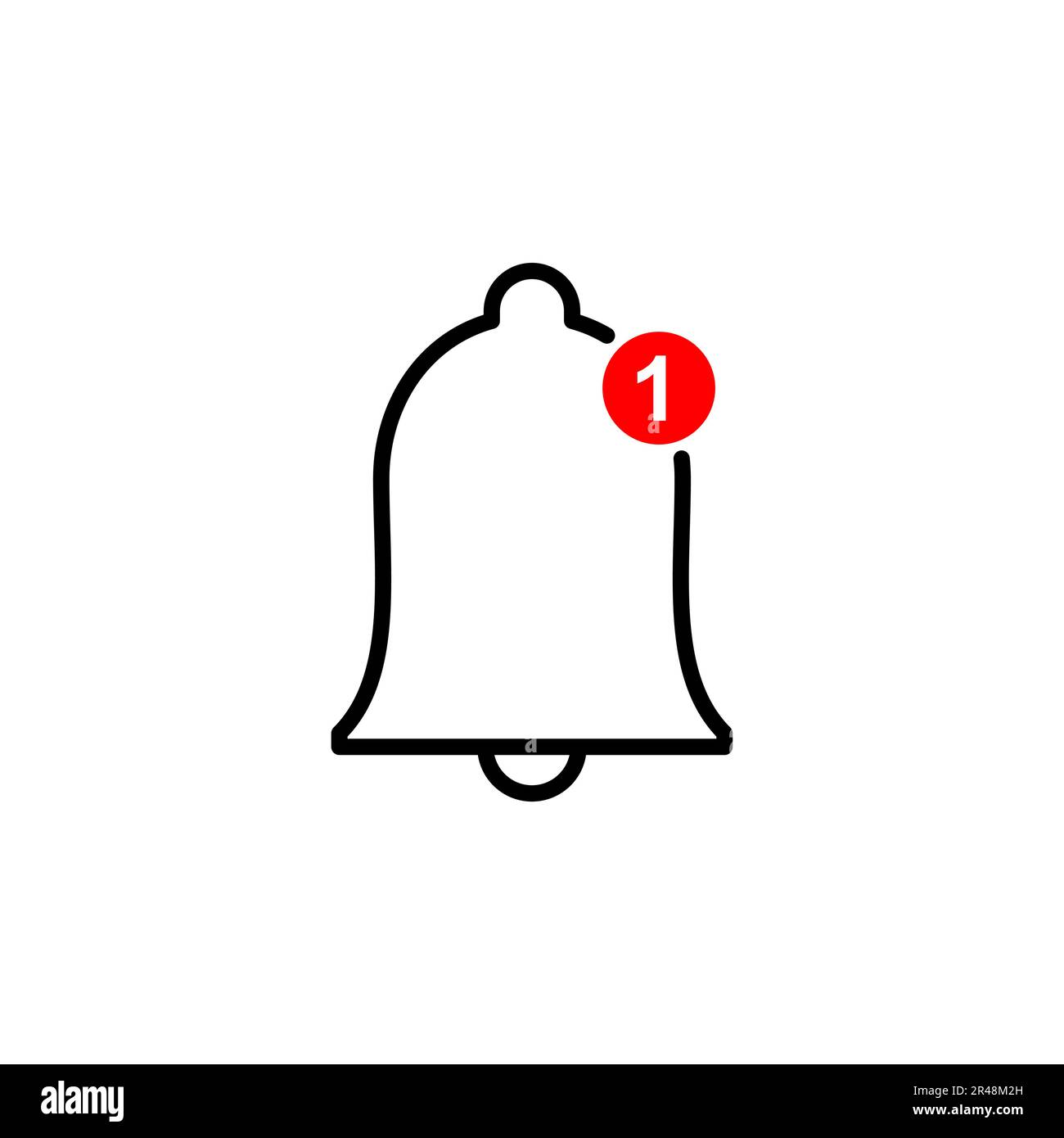 Bell Icon vector. Notification icon for your web site design Stock ...