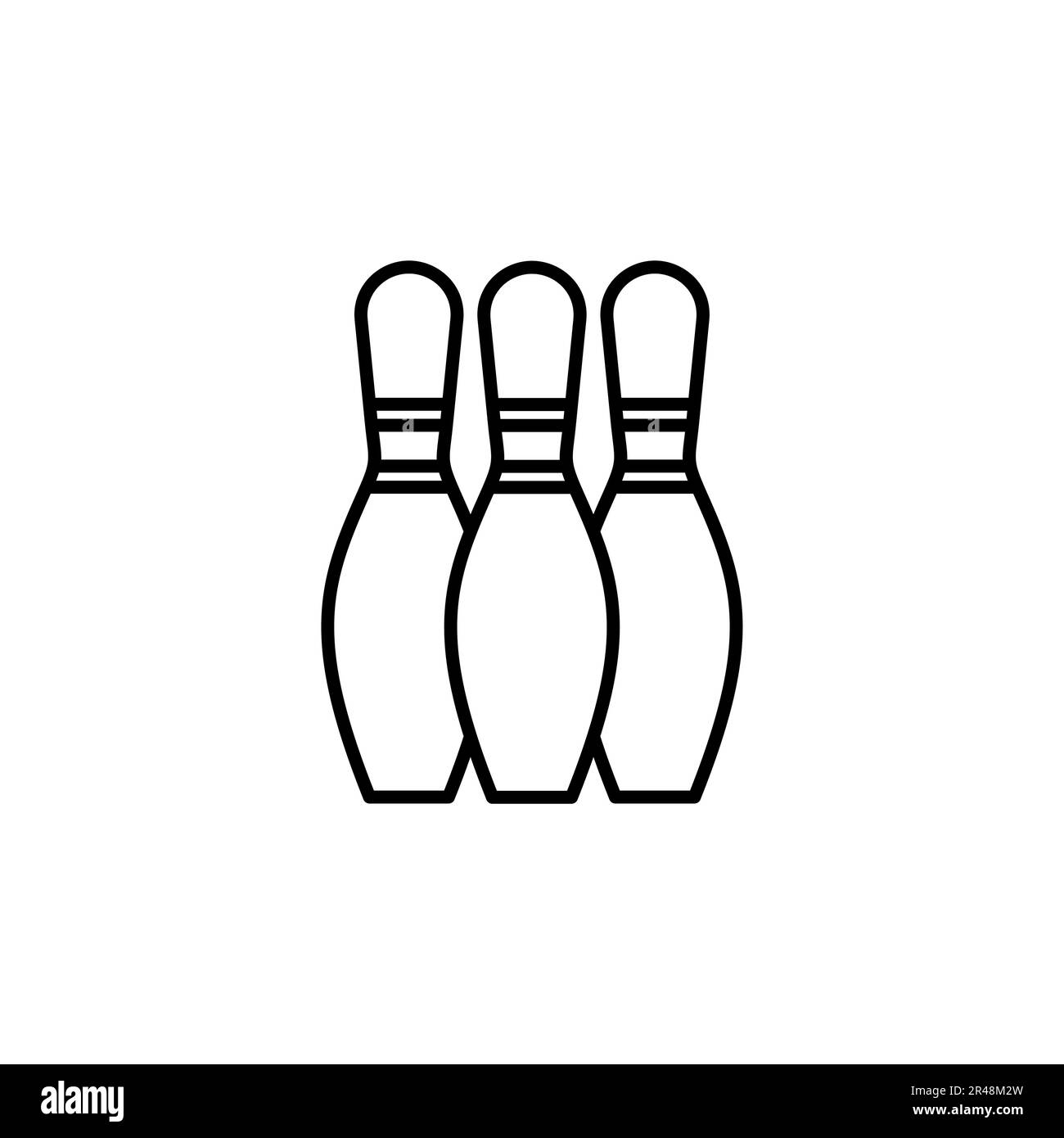 Bowling Icon Vector Bowling Ball And Pin Icon Bowling Pins Stock Vector Image And Art Alamy