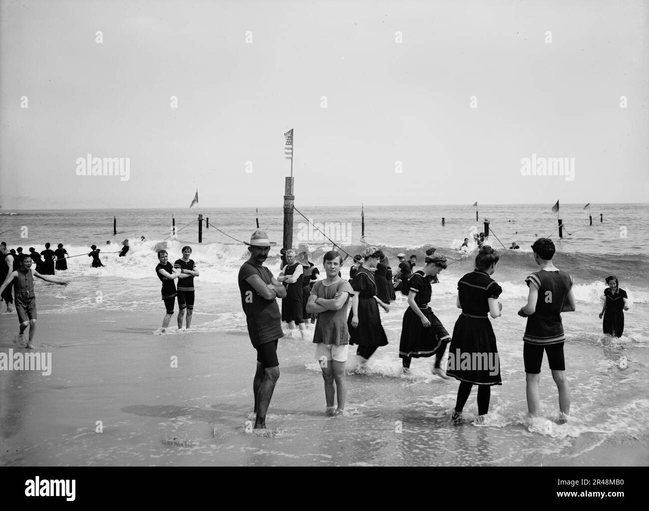 Surf bathing, between 1900 and 1905 Stock Photo - Alamy