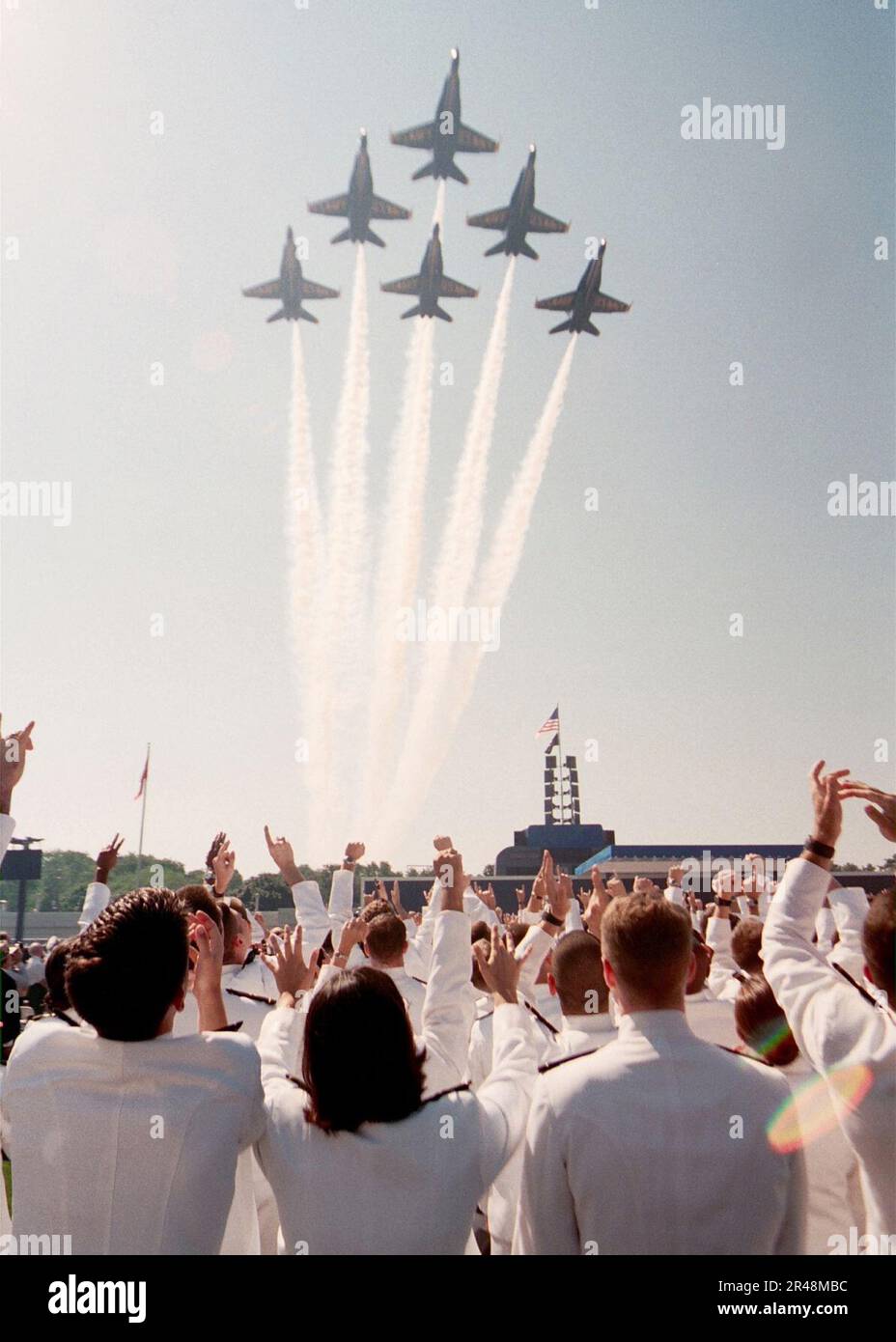 US Navy The U.S. Navy Blue Angels flight demonstration team Stock Photo ...