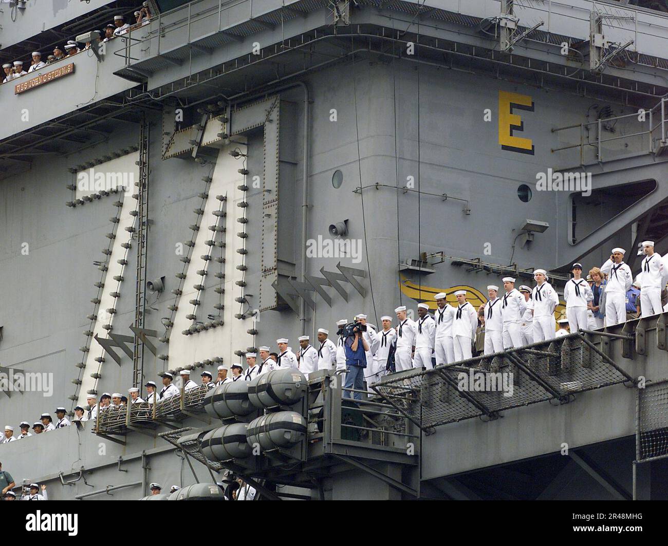 US Navy CVN 74 Returns from Operation Enduring Freedom Stock Photo - Alamy