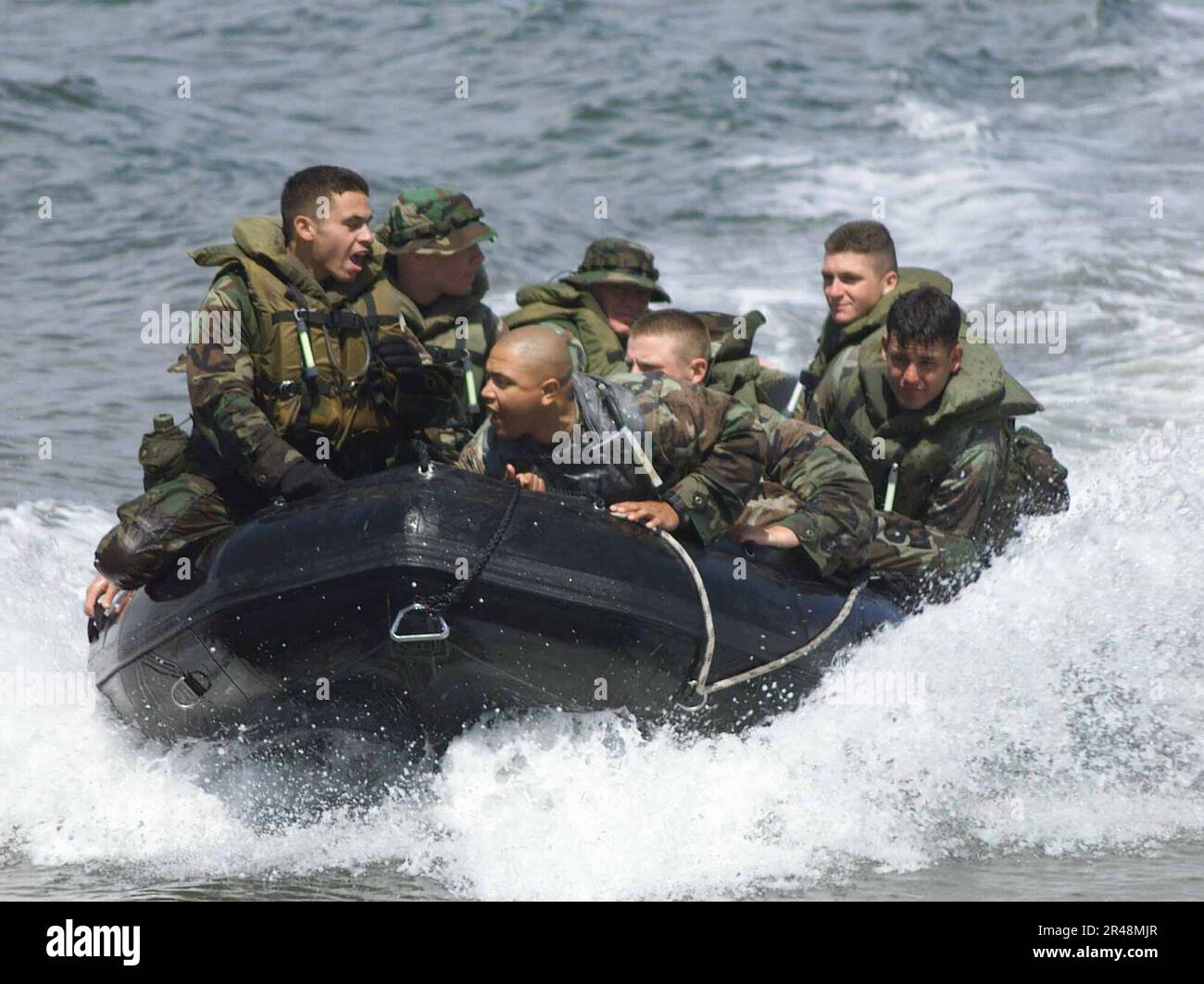 US Navy Marine beach assault Stock Photo - Alamy