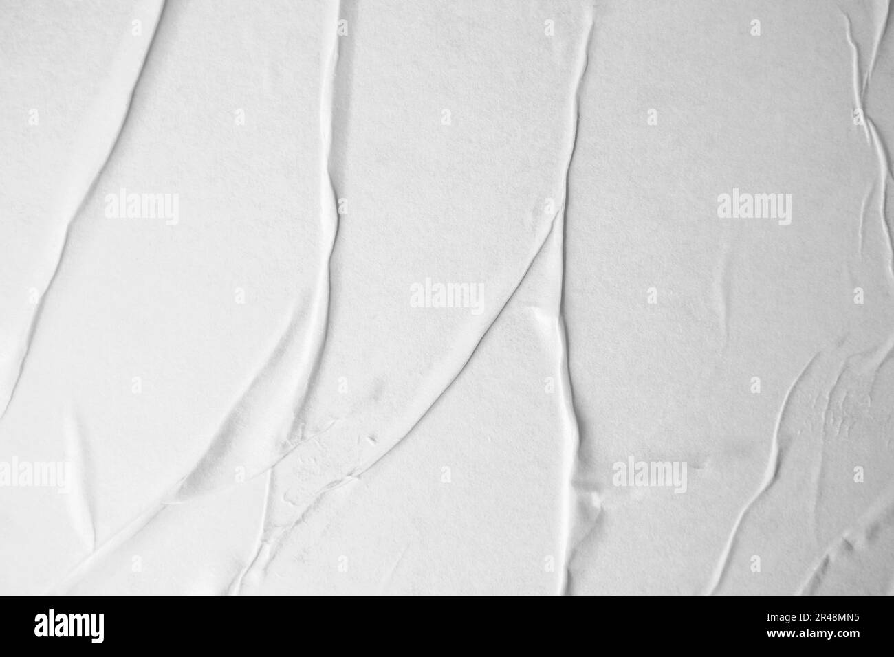 Texture of white creased paper, closeup view Stock Photo - Alamy