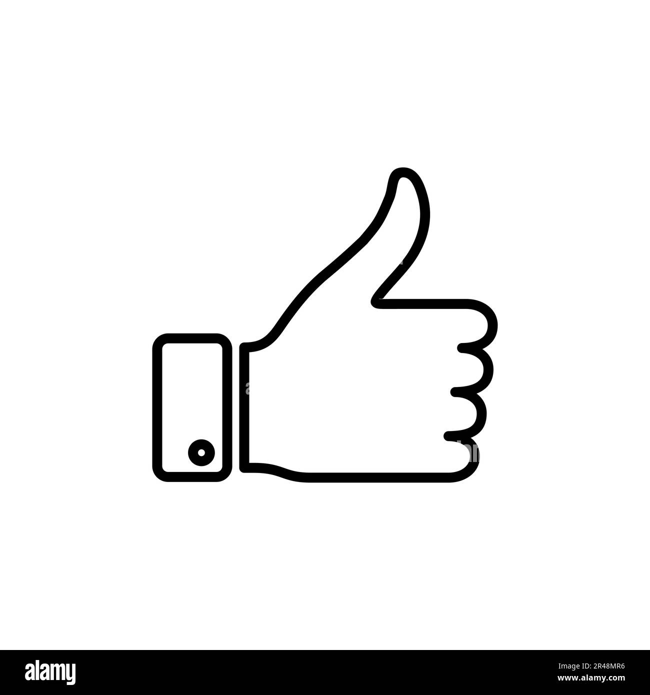 Like icon vector. Thumbs up icon vector. Hand like Stock Vector Image ...