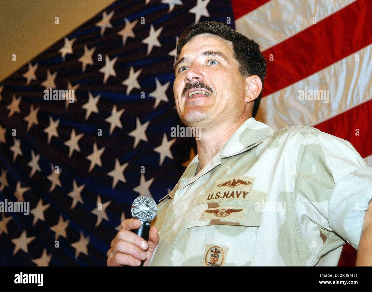 US Navy MCPON Scott aboard NSA Bahrain Stock Photo - Alamy