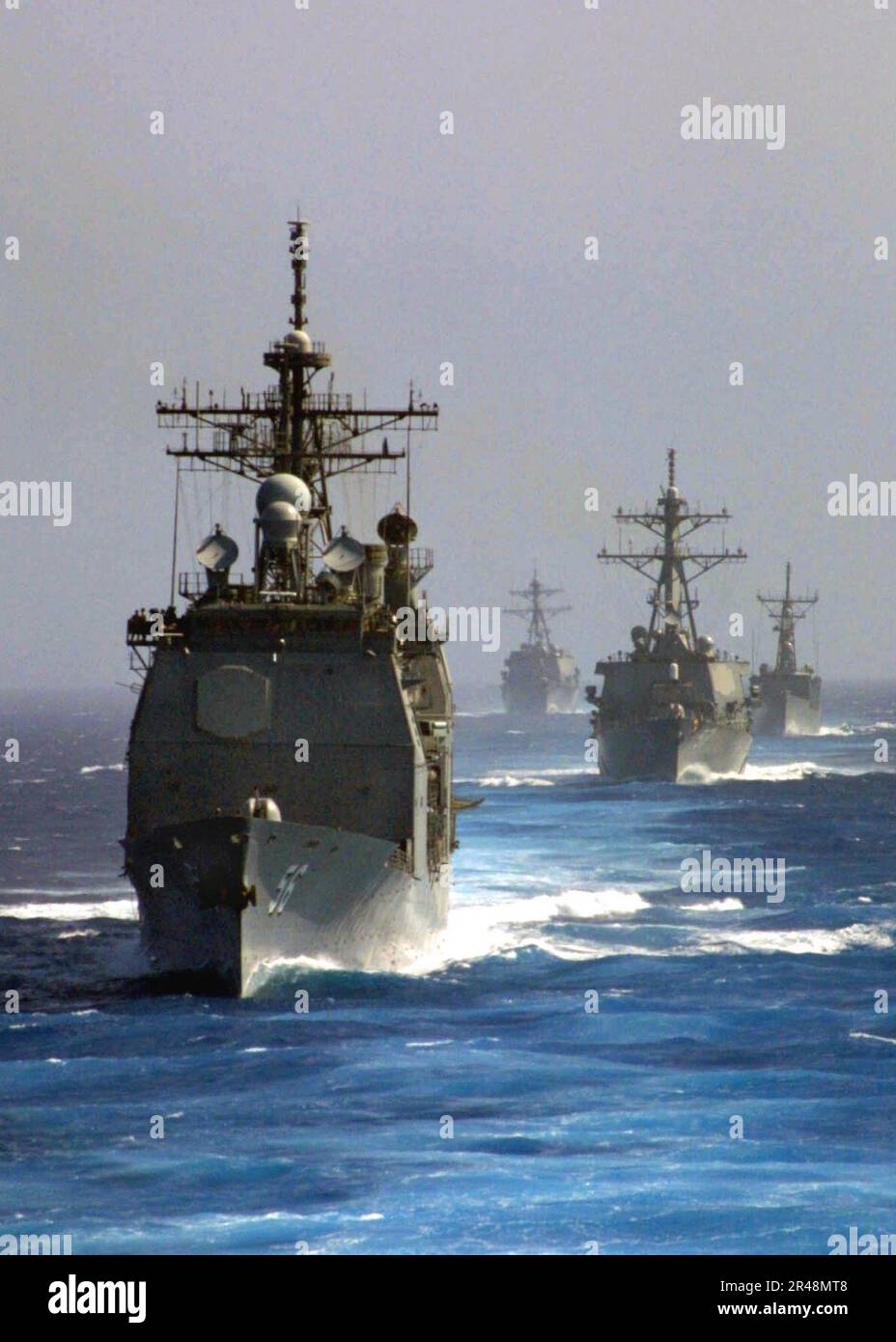 US Navy Formation during a joint U.S. and British missile exercise ...