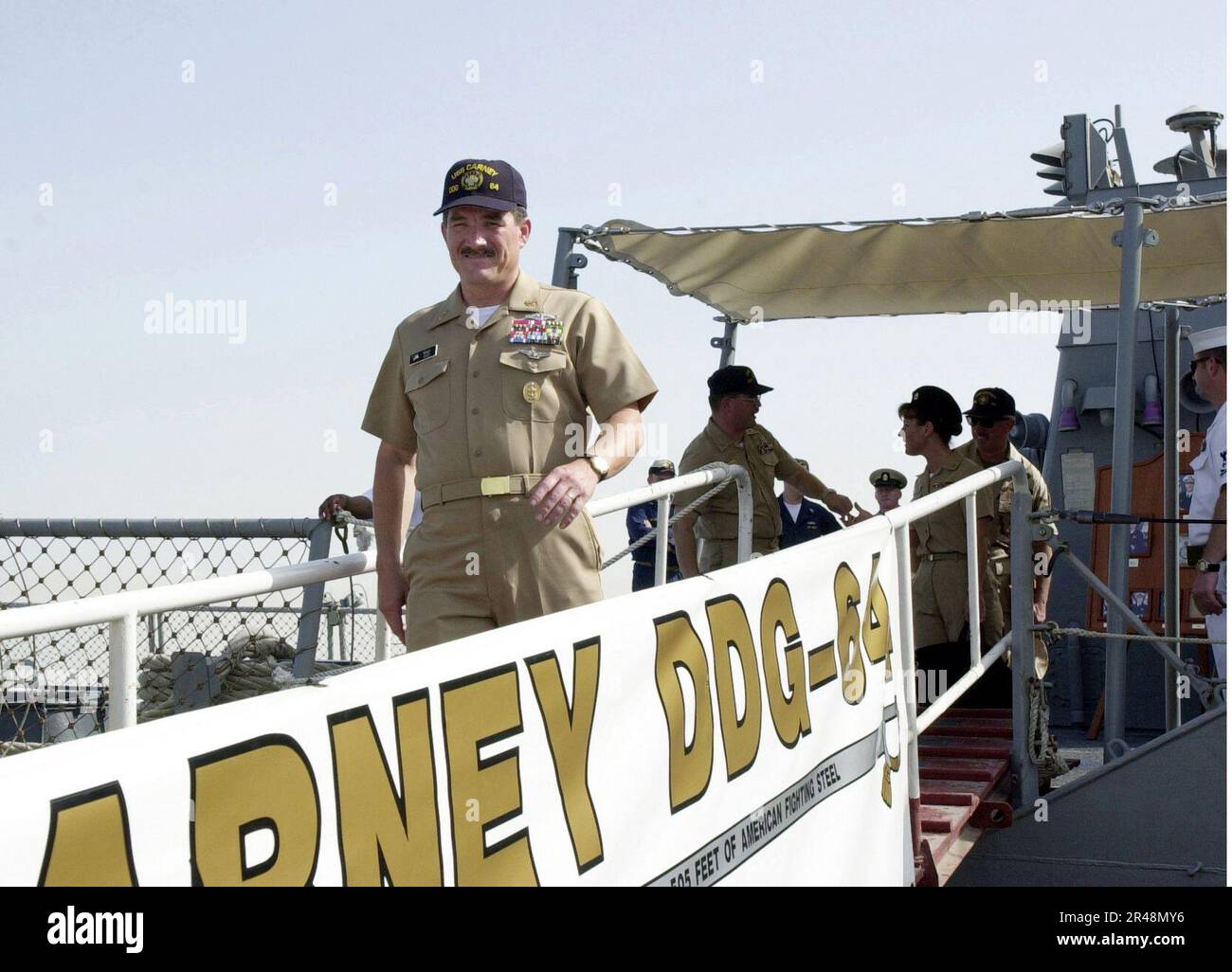 US Navy MCPON Scott aboard USS Carney (DDG 64 Stock Photo - Alamy