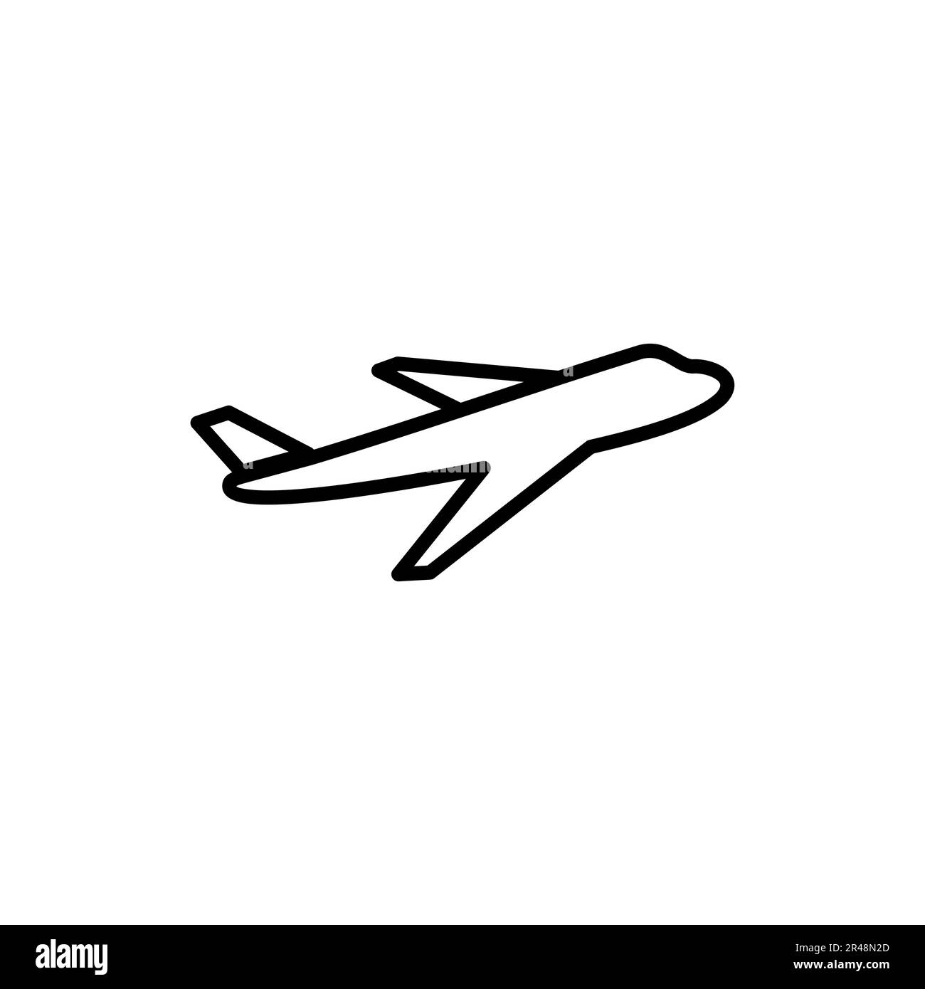 Plane icon vector. Airplane icon vector. Flight transport symbol ...