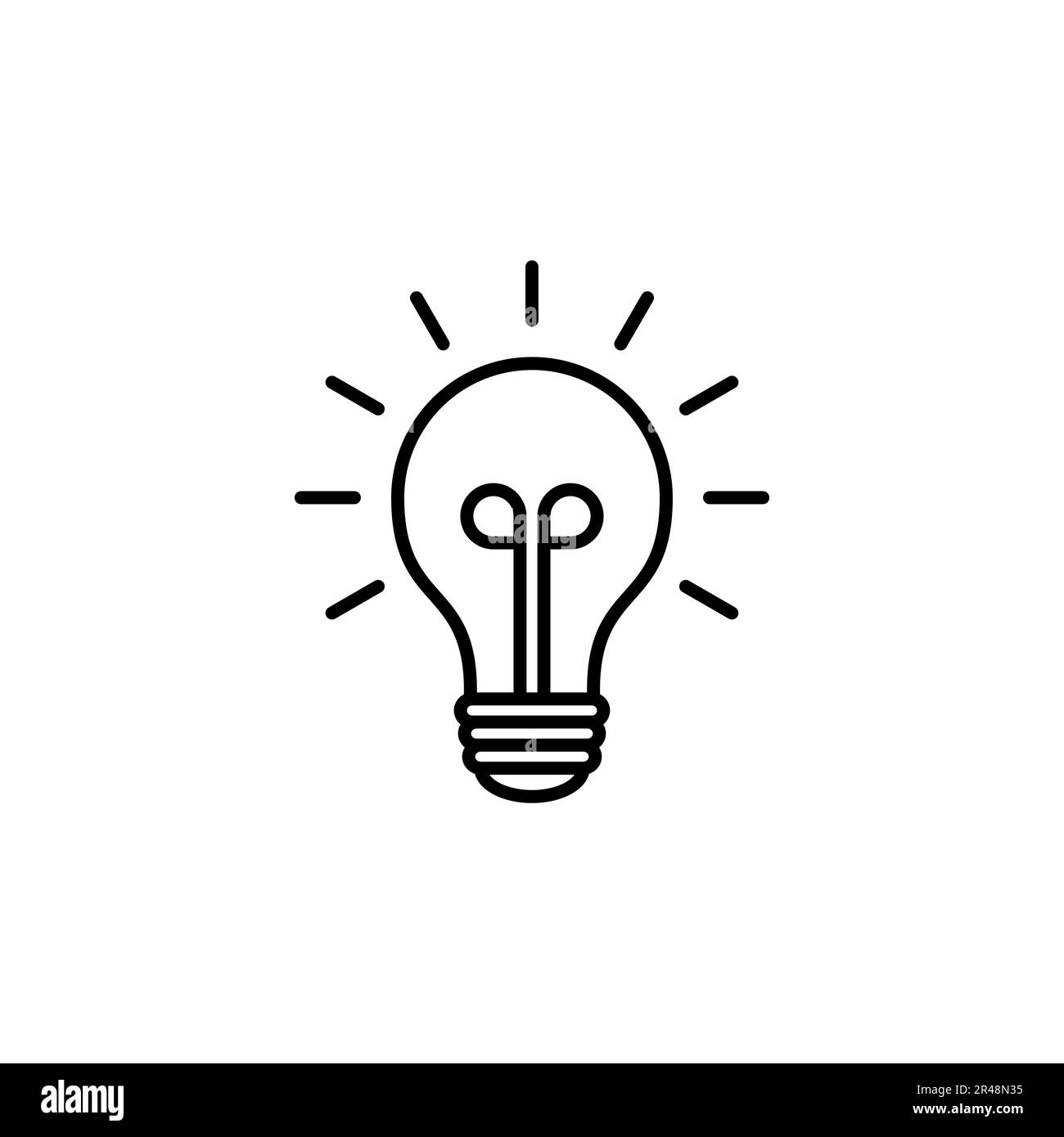 Lamp icon vector. Light bulb icon vector. idea symbol Stock Vector Image & Art - Alamy