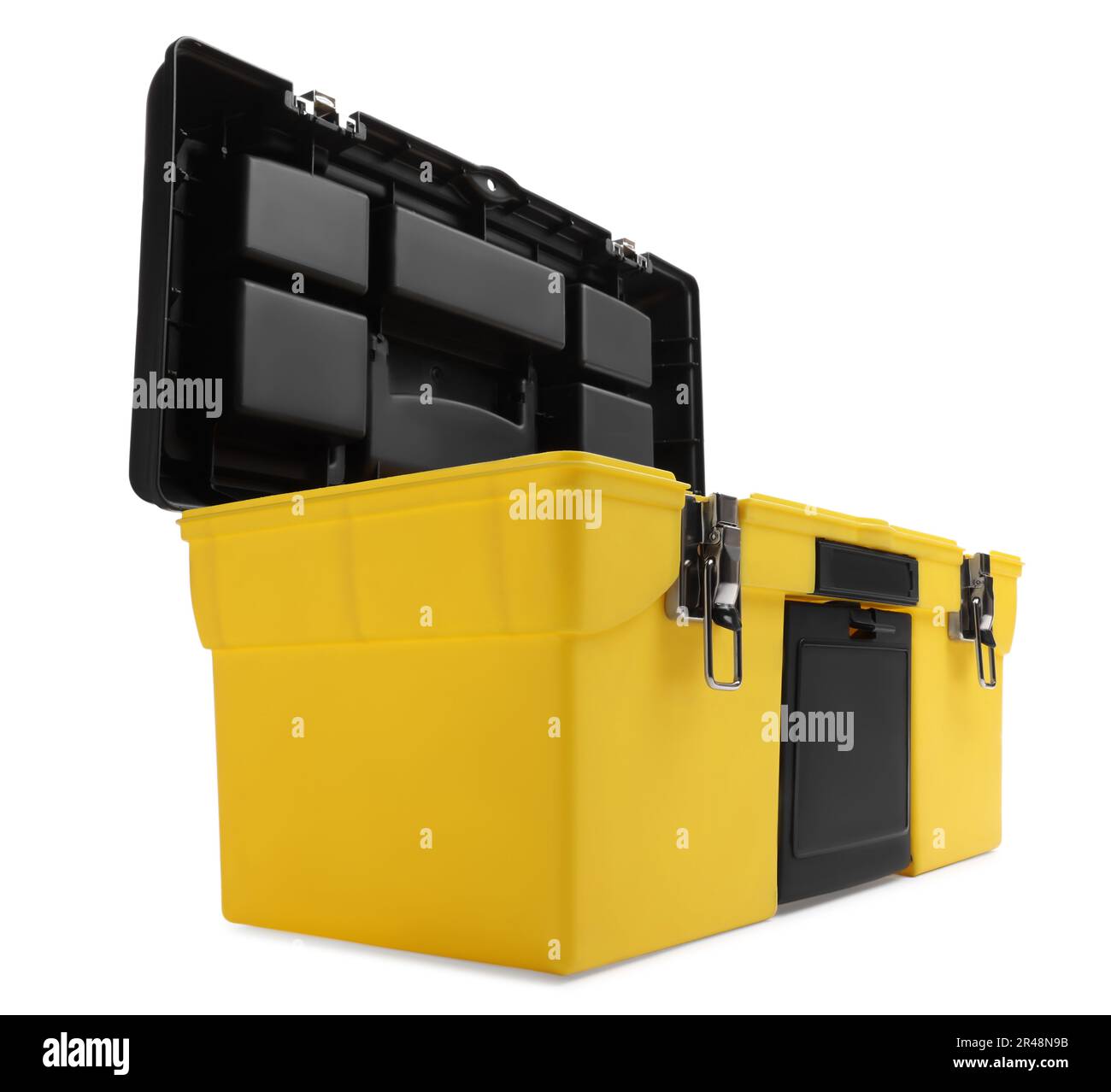 Plastic box for tools isolated on white Stock Photo - Alamy