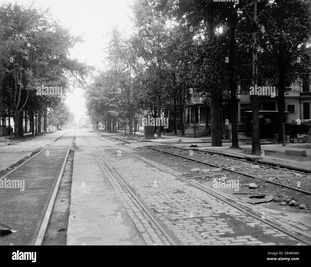 Construction work, grade separation from Buchanan Street, Detroit, Mich ...