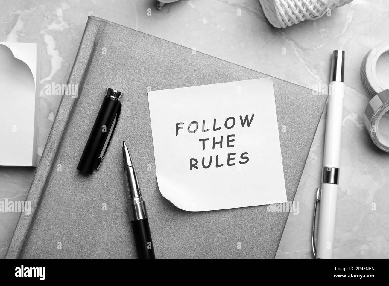 Rule regulation principle Black and White Stock Photos & Images - Alamy