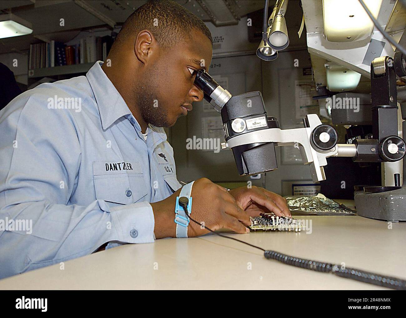 US Navy Aviation Intermediate Maintenance Department (AIMD) aboard USS ...