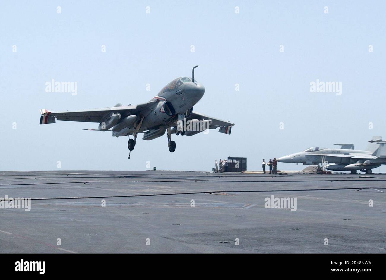 US Navy EA-6B landing Stock Photo - Alamy